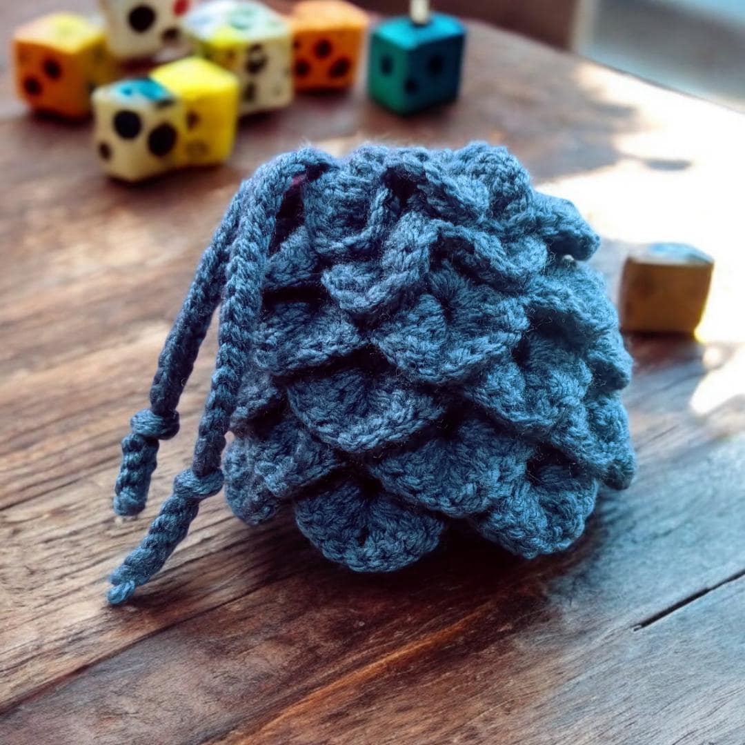 Dragon Scale Crochet Dice Bag - Etsy