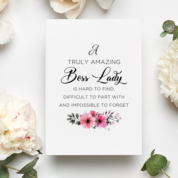 Boss Lady Card - Etsy