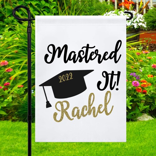 Mastered It Graduation Banner Masters Degree Grad Decor - Etsy