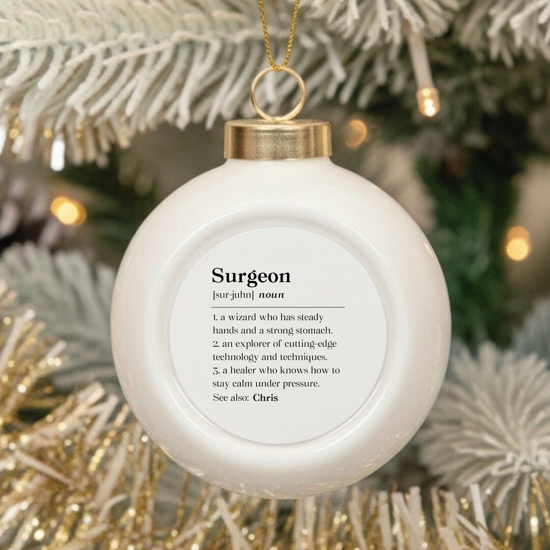 Personalized Surgery Resident Ornament, Surgery Graduation Gift, Match ...
