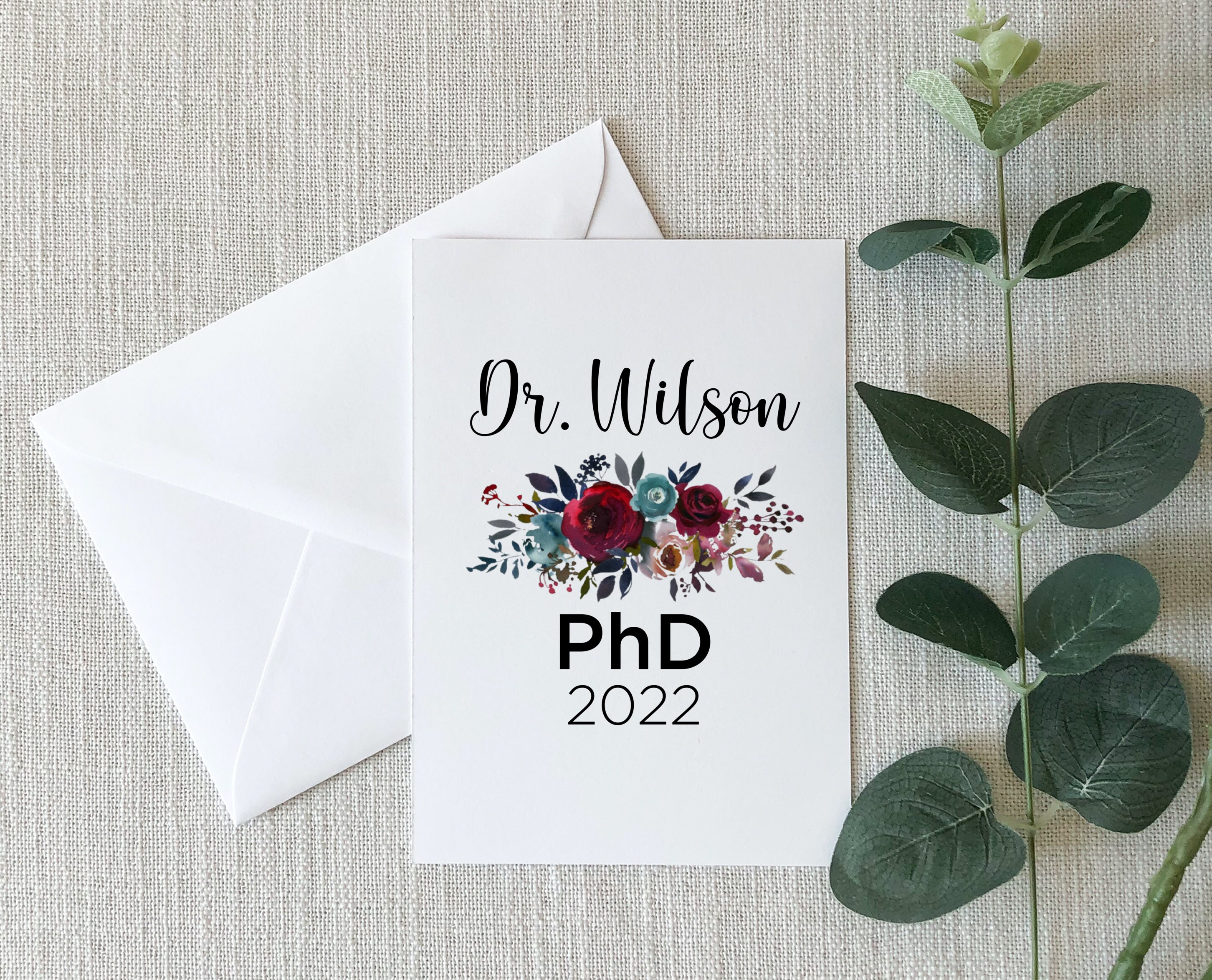 Personalized Phd Card Doctorate Graduation Greeting Card Phd - Etsy