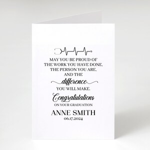 Personalized Vascular Surgeon Graduation Card, Doctor Graduate Gift ...