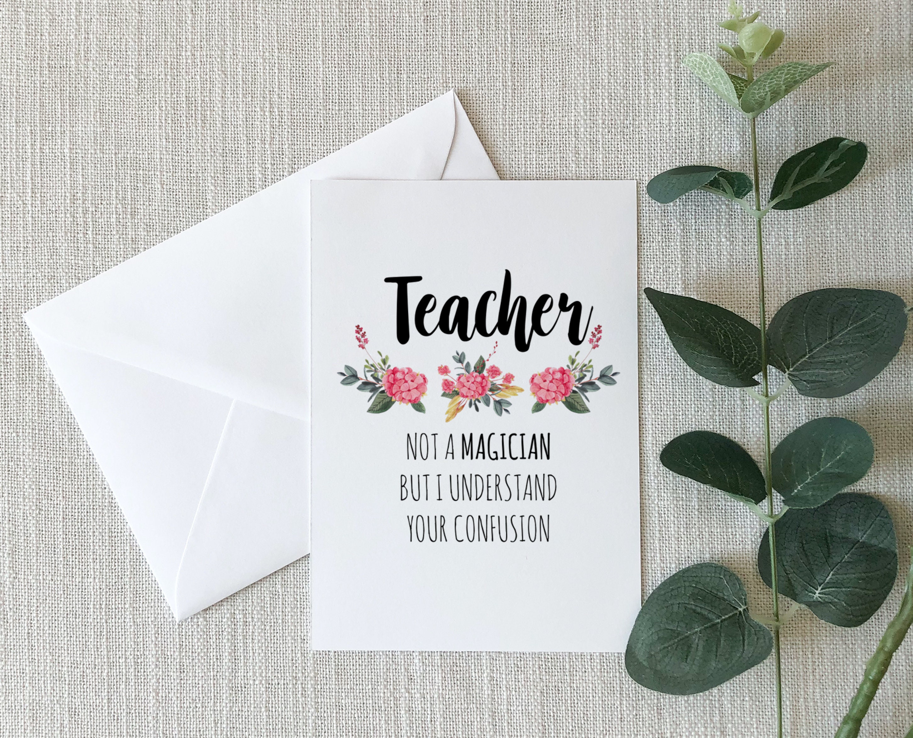 Teacher Appreciation Week Card, Funny Teacher Appreciation Week Gift ...