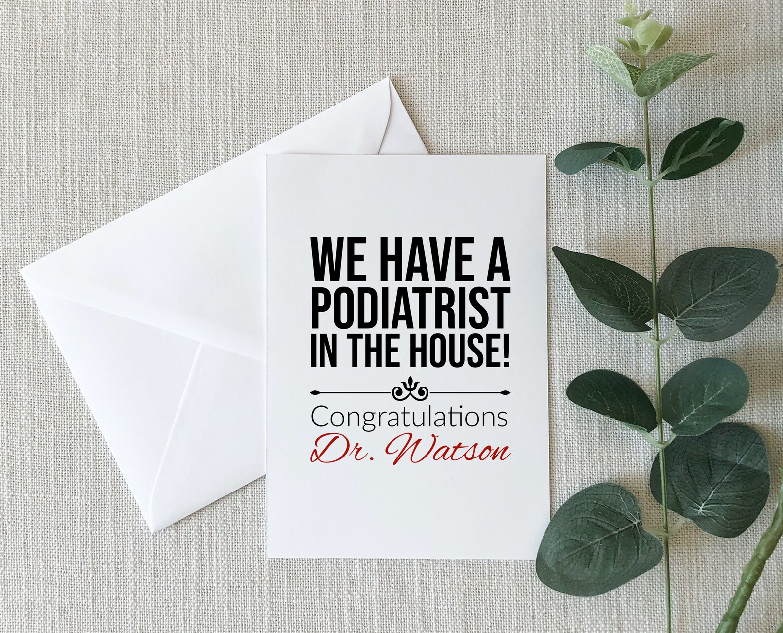 Personalized Podiatrist Graduation Card Medical School - Etsy