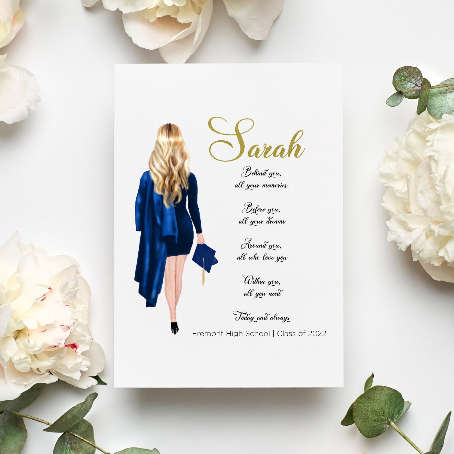 Personalized Graduation Card, Daughter Graduation From Mom Gift ...