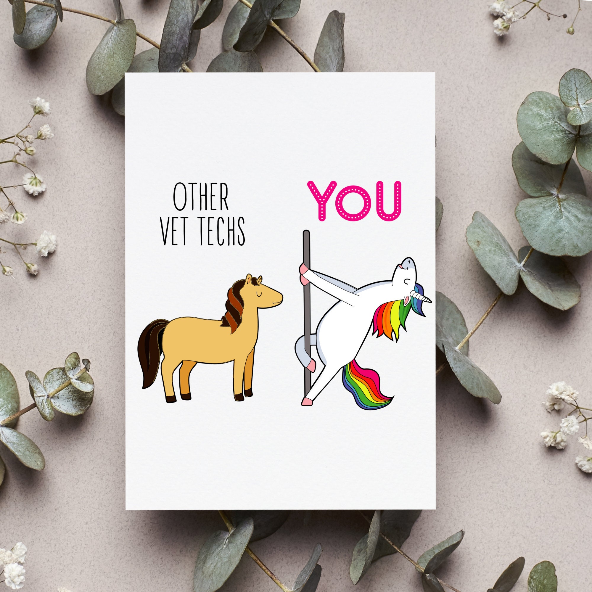 Vet Tech Card Veterinary Technician Gift Vet Tech Gift - Etsy