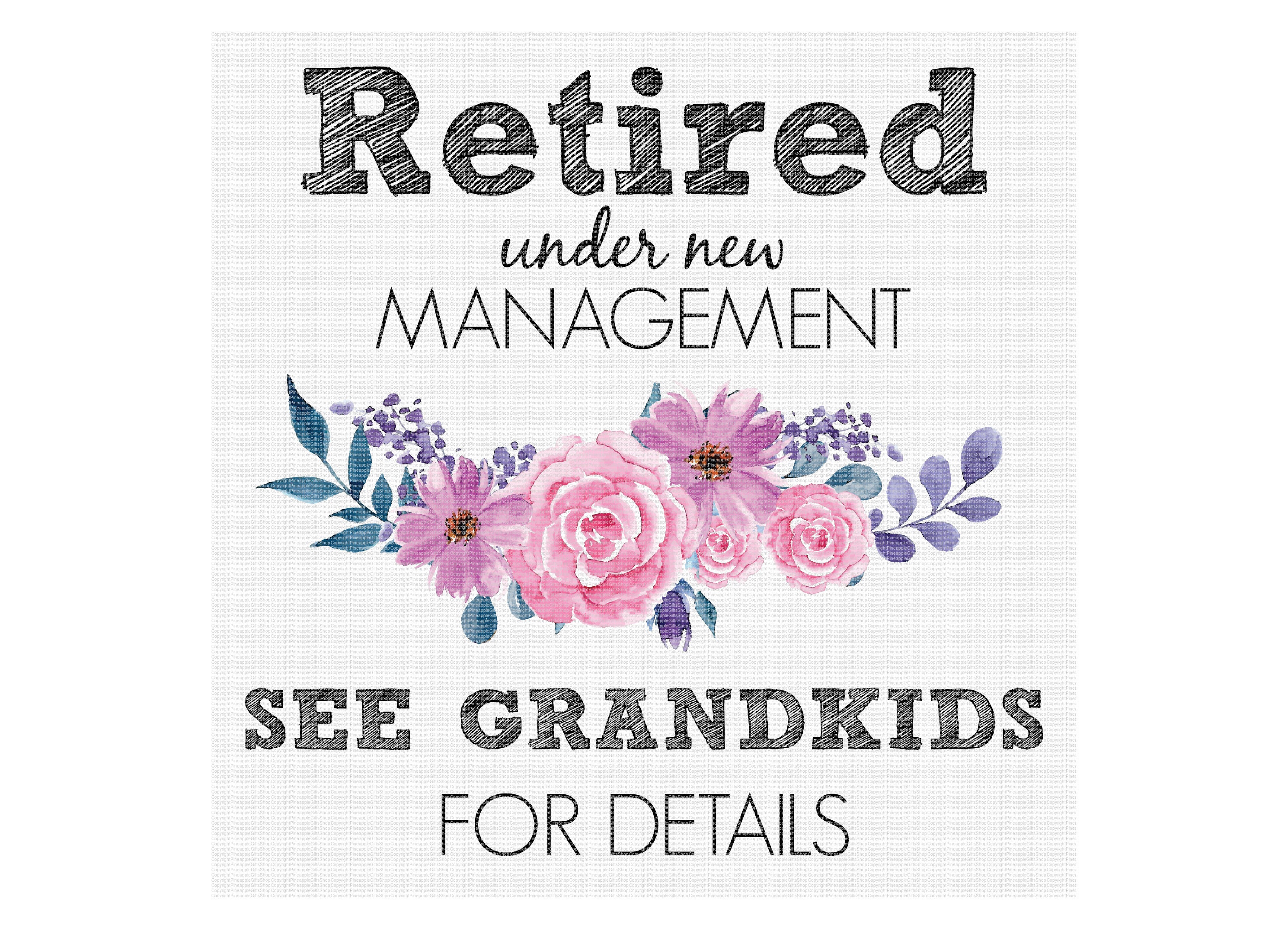 Retired Grandma Png Retirement Printable Sublimation Design - Etsy