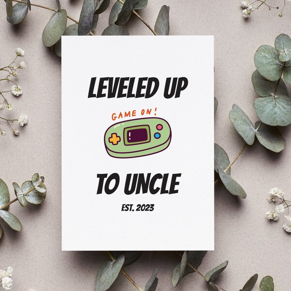 New Uncle Card - Etsy