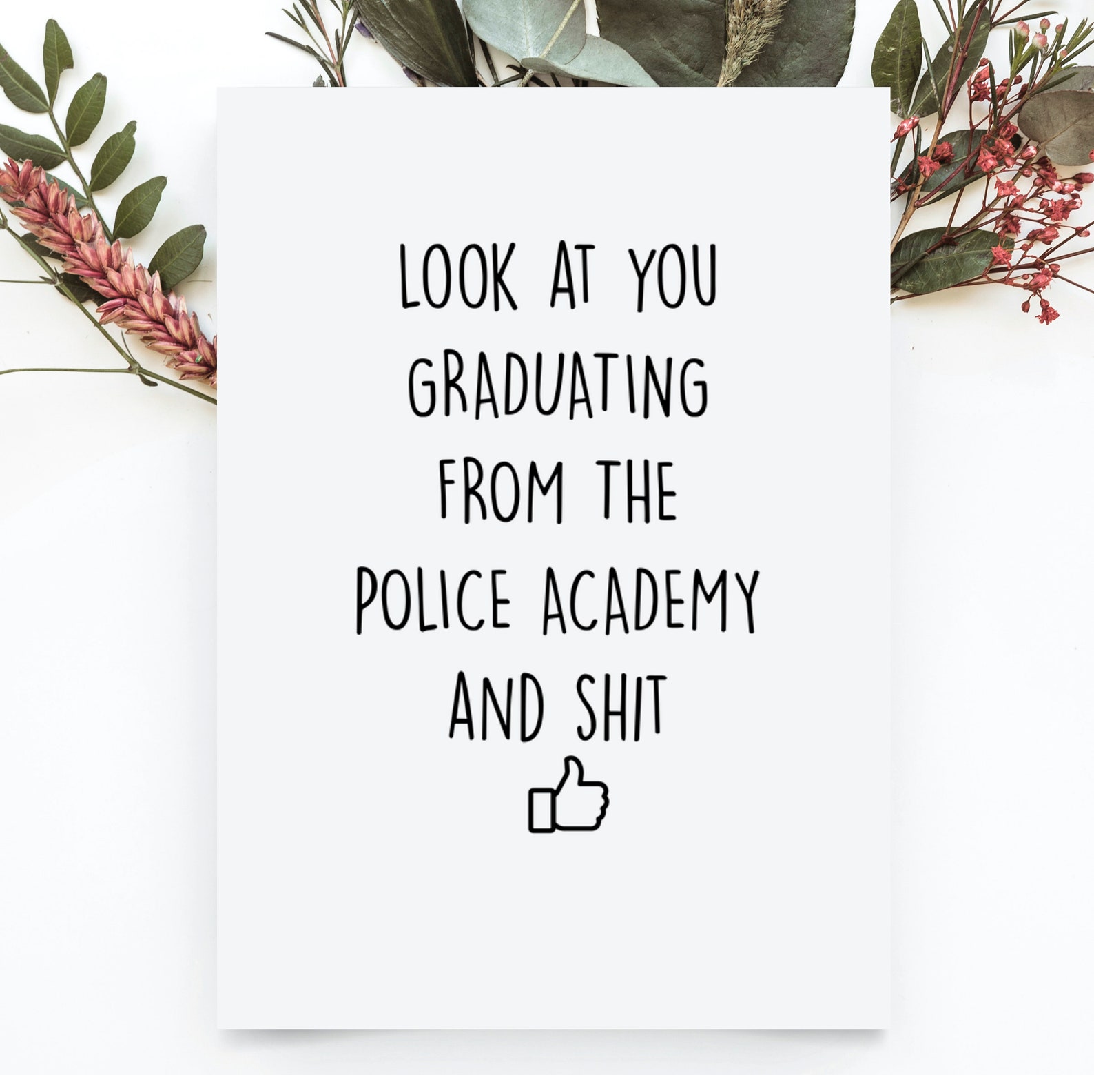 Police Academy Graduation Card Police Officer Graduation Gift - Etsy