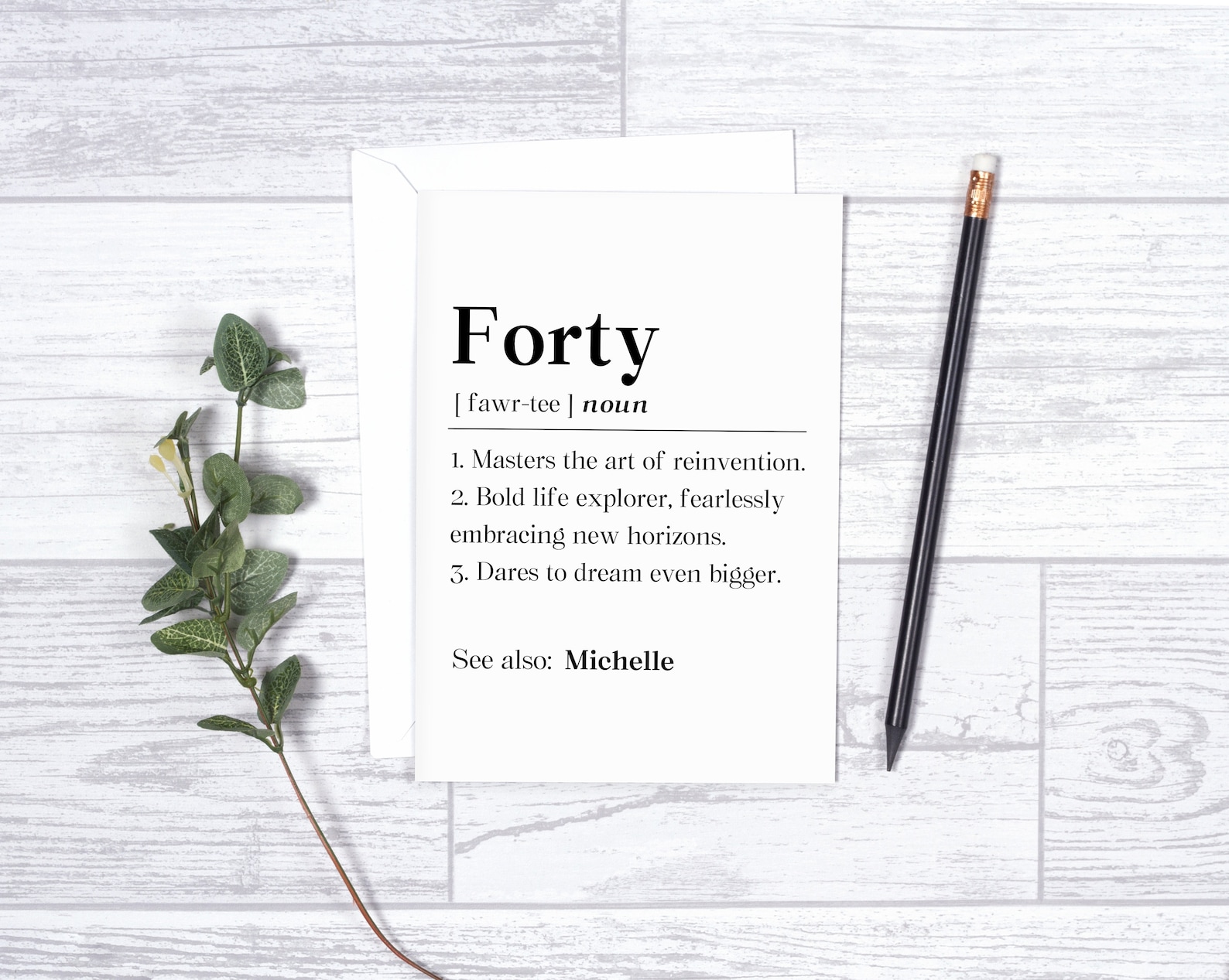 Personalized Forty Birthday for Best Friend Card, Daughter 40th ...