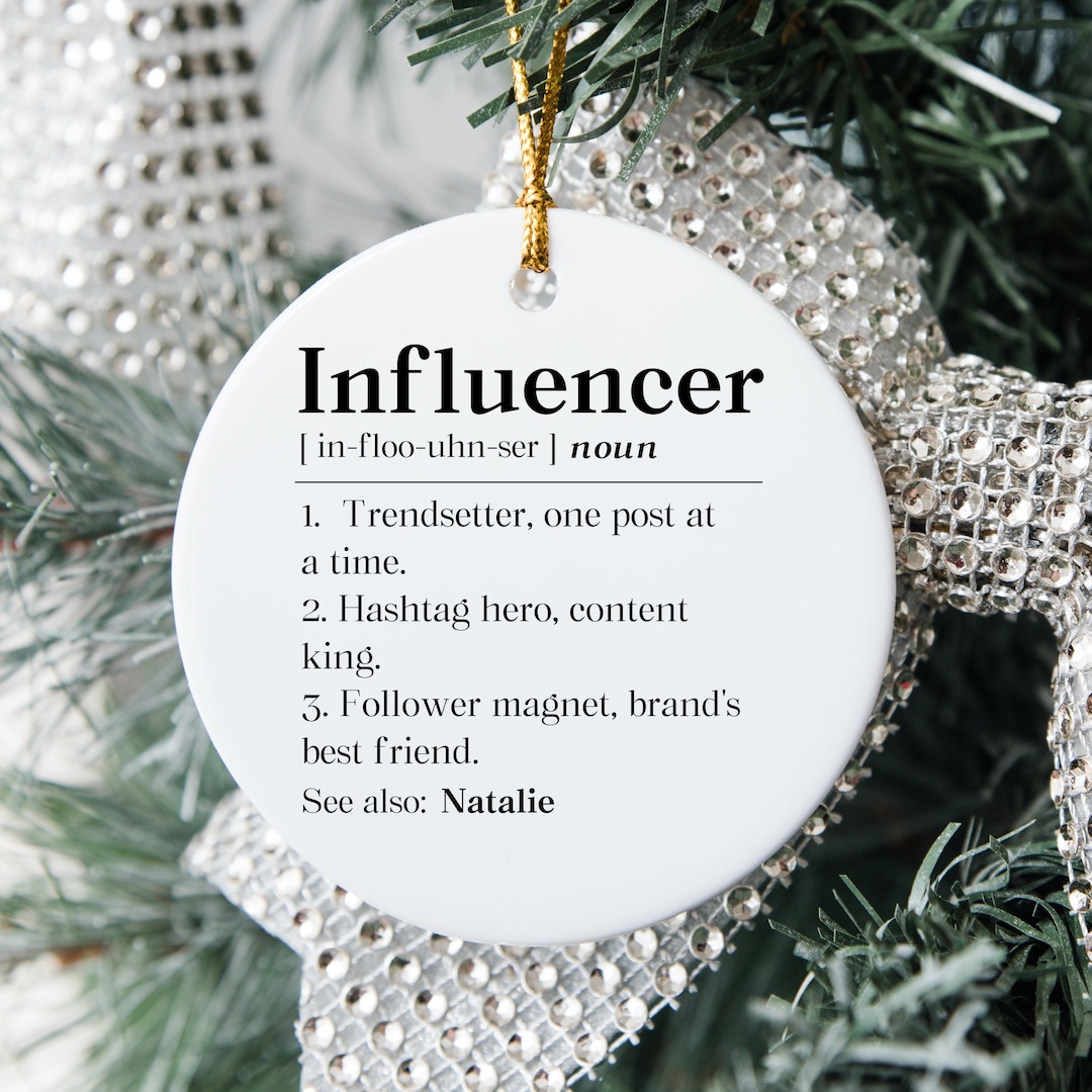 Personalized Influencer Ornament, Social Media Influencer Gift, Custom ...
