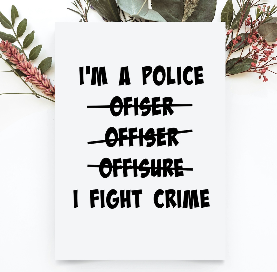 Police Week Card, Police Week Gifts, Funny Cop Birthday Card, Police ...