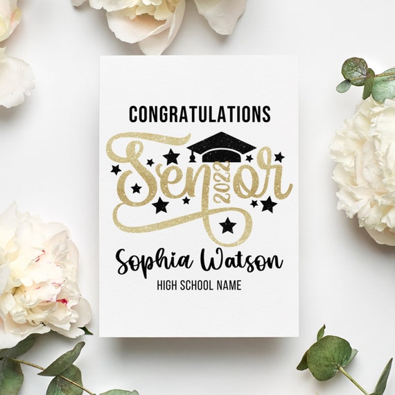 Personalized High School Graduation Card Senior Class of - Etsy