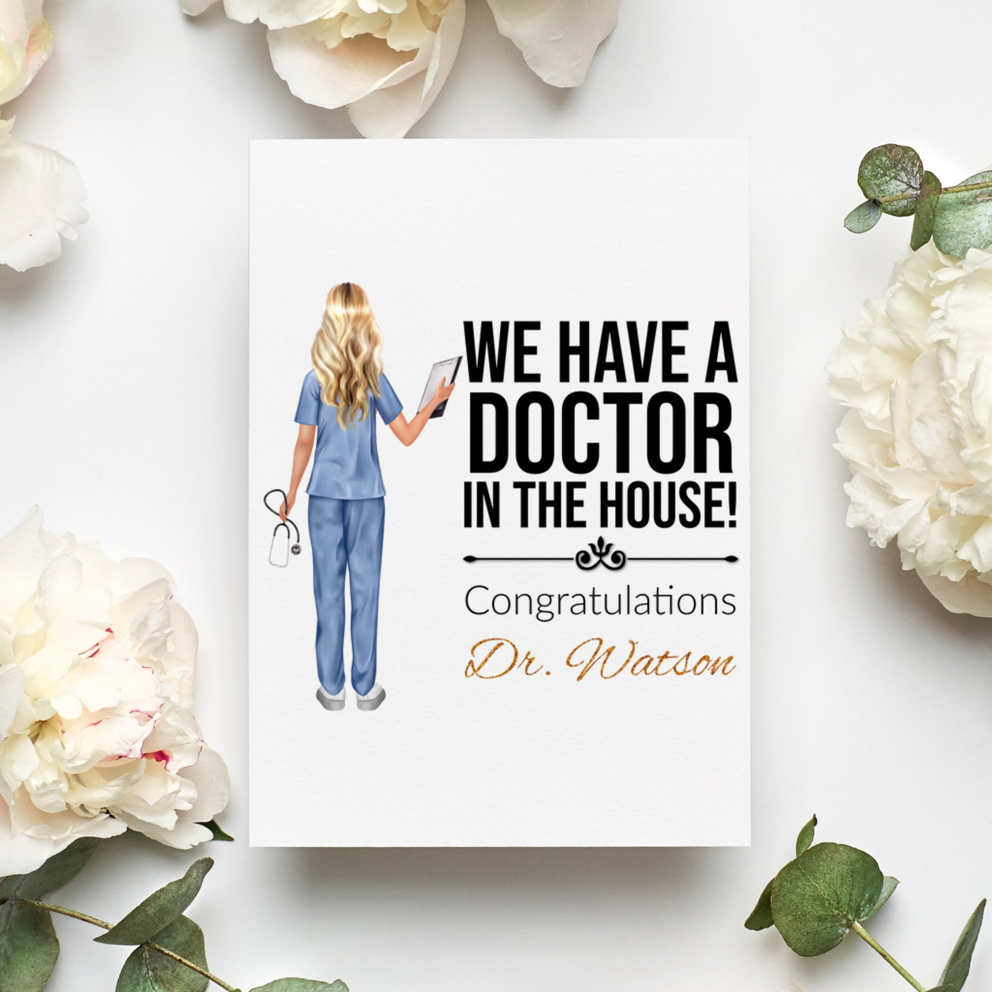 Personalized Doctor Graduation Card Medical School Graduation - Etsy