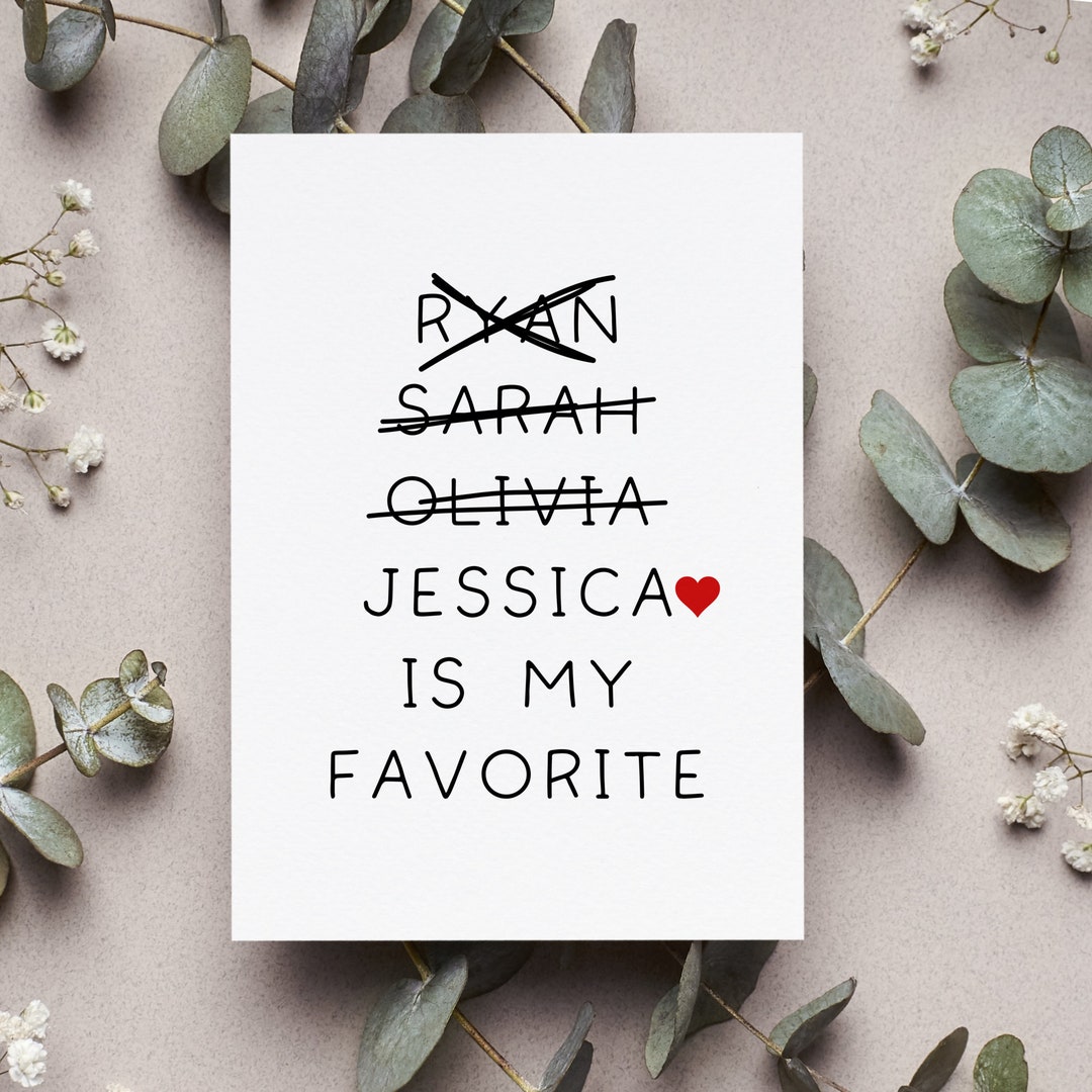 Funny Favorite Child Card, Personalized Dad Christmas Gift, Favorite ...