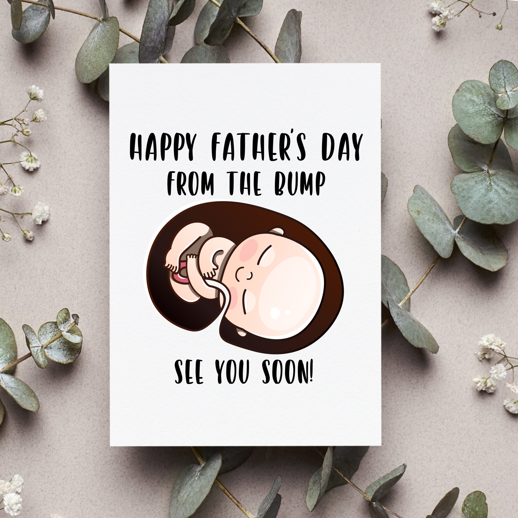 Happy Father's Day From The Bump Card Fathers Day Gift | atelier-yuwa.ciao.jp
