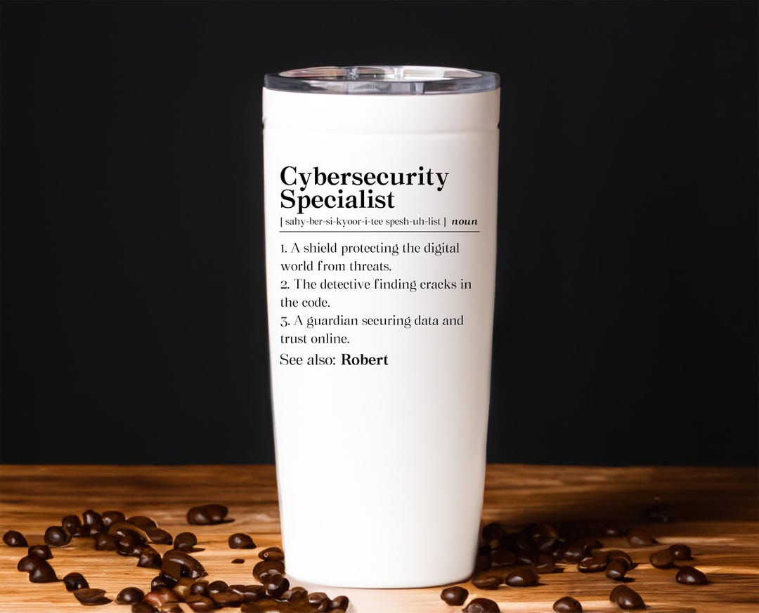 Personalized Cybersecurity Specialist Definition Tumbler, Cybersec ...