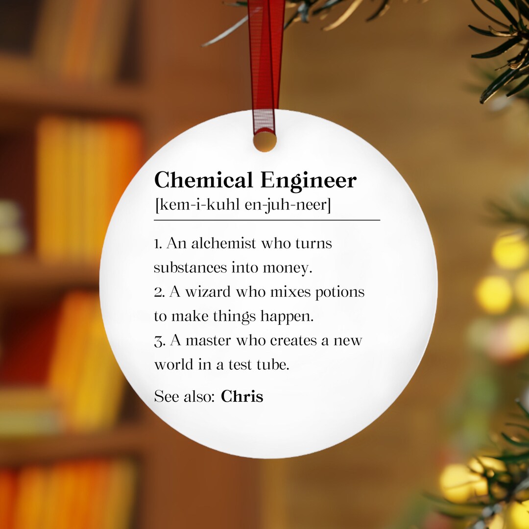 Custom Chemical Engineering Graduation Ornament, Personalized Chemical ...