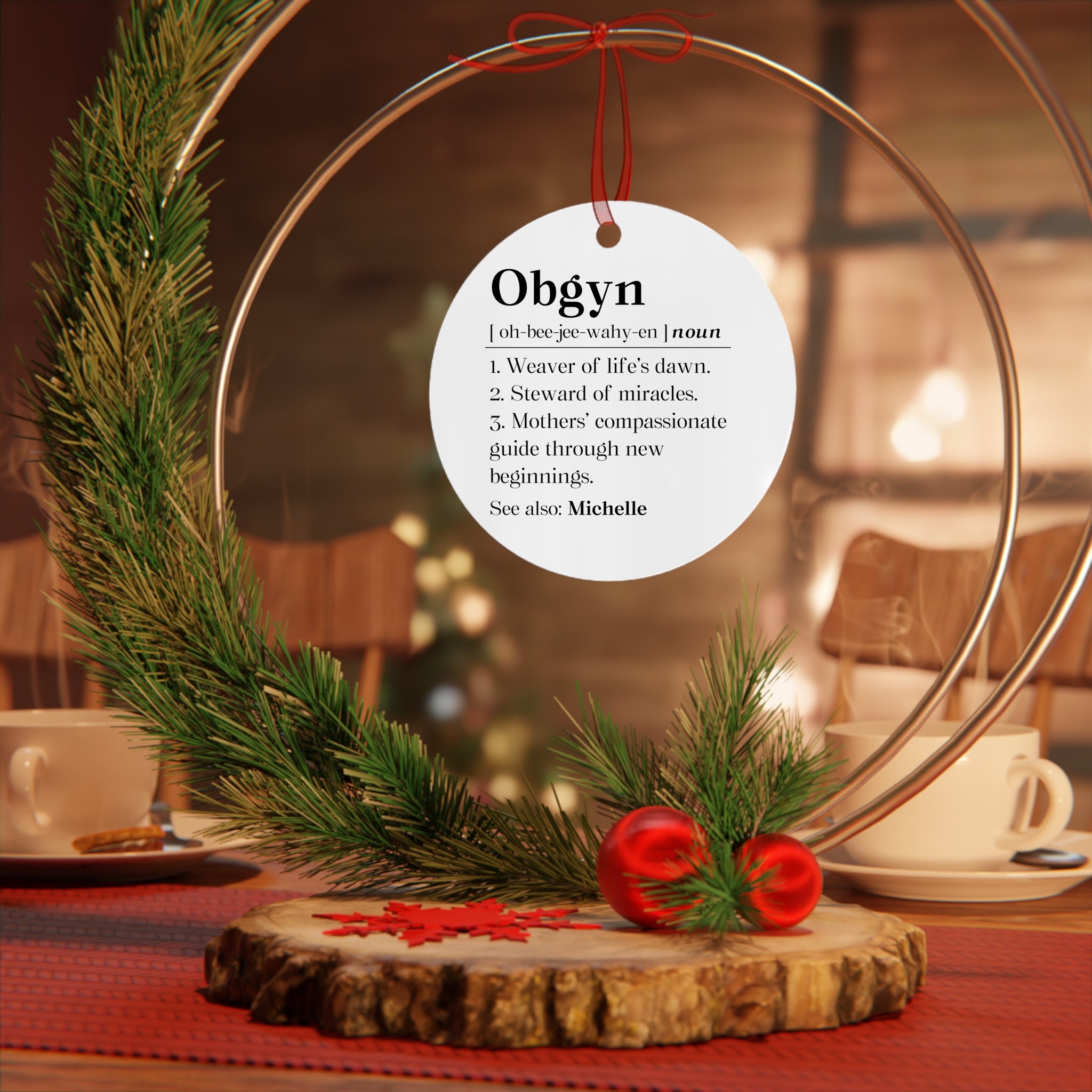 Personalized Obgyn Appreciation Ornament, Obstetrics Graduation Gift ...