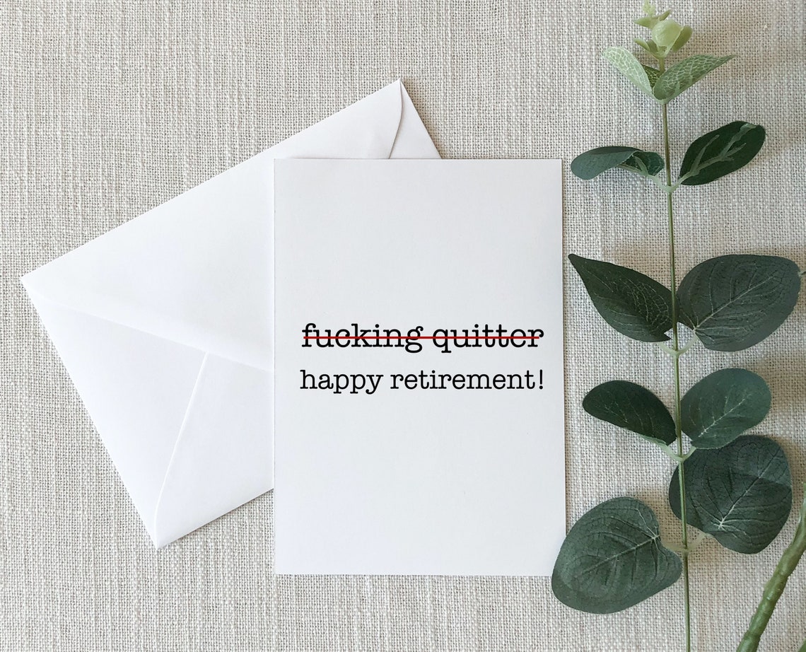 Funny Happy Retirement Card Funny Retirement Gift for Him | Etsy