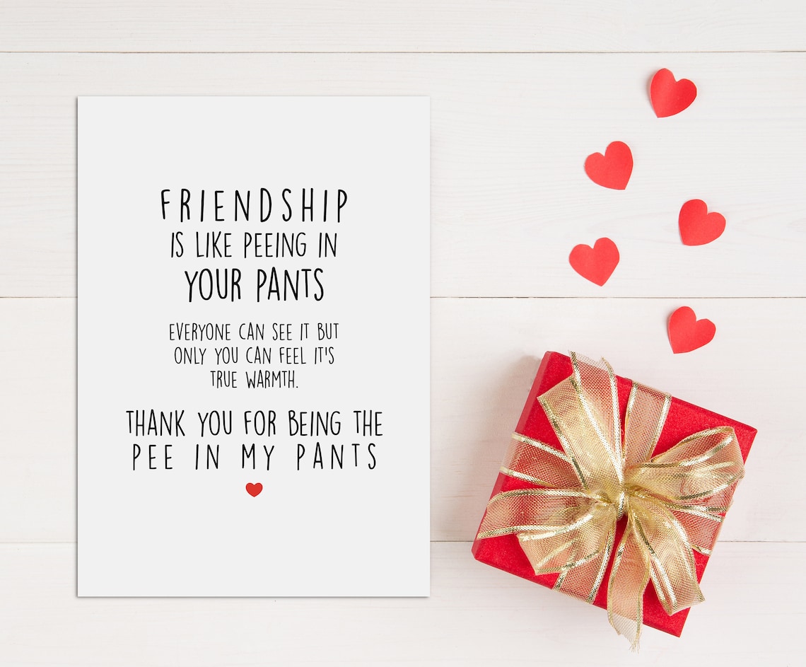 Funny Best Friend Card, Friendship Day Card, Funny Bestie Card, Funny ...