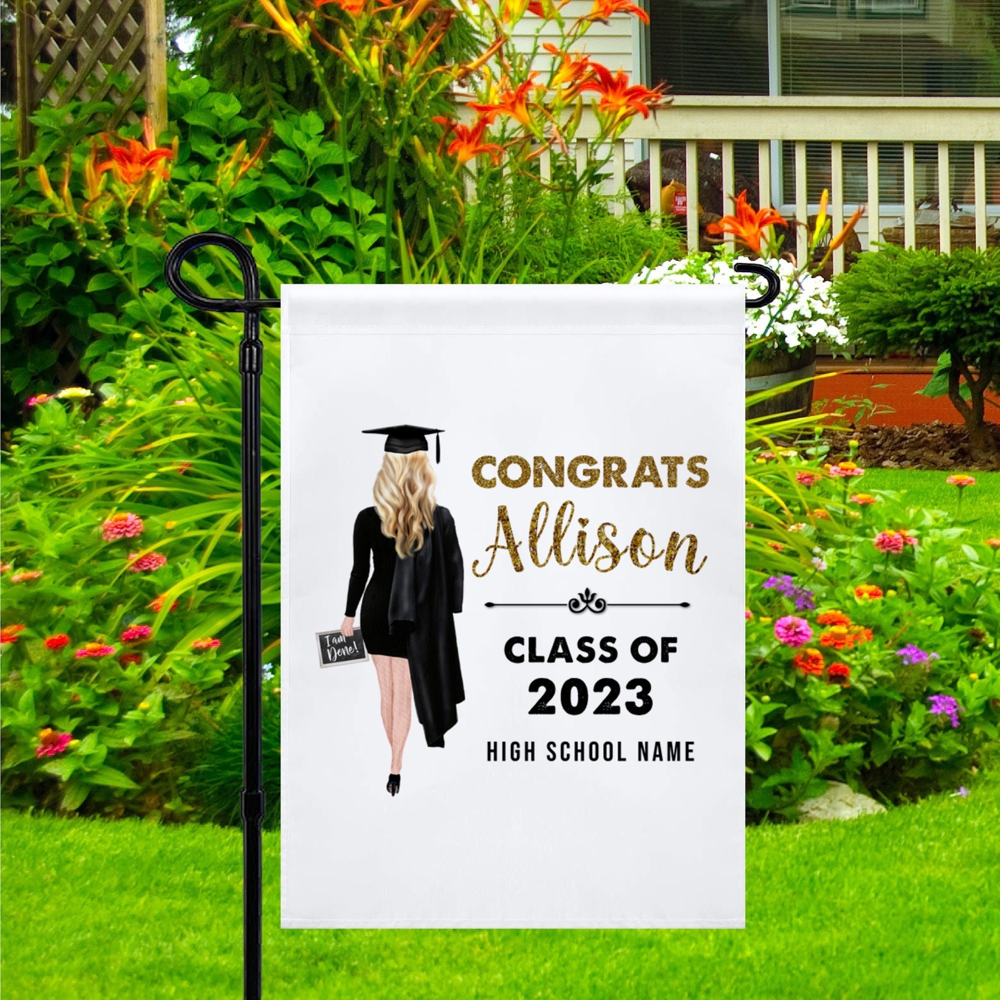 Personalized High School Graduation Yard Sign, College Graduation Yard ...