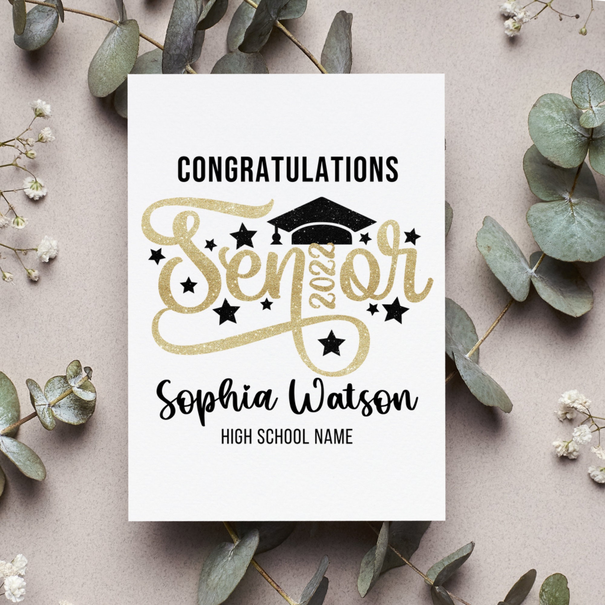 Personalized High School Graduation Card Senior Class of - Etsy