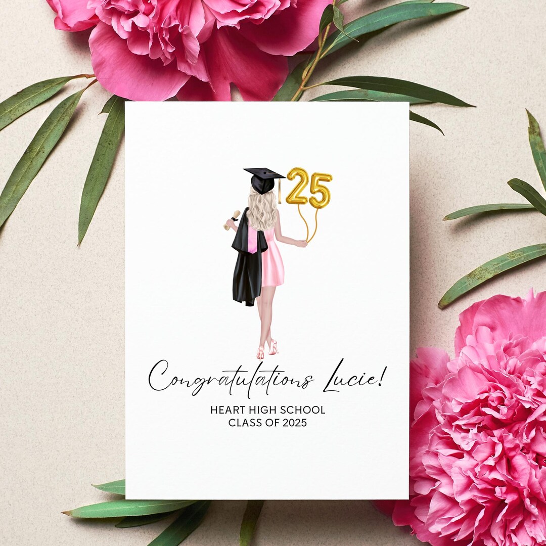 2025 Graduate Congratulations Card, Graduation Senior Class of 2025 ...