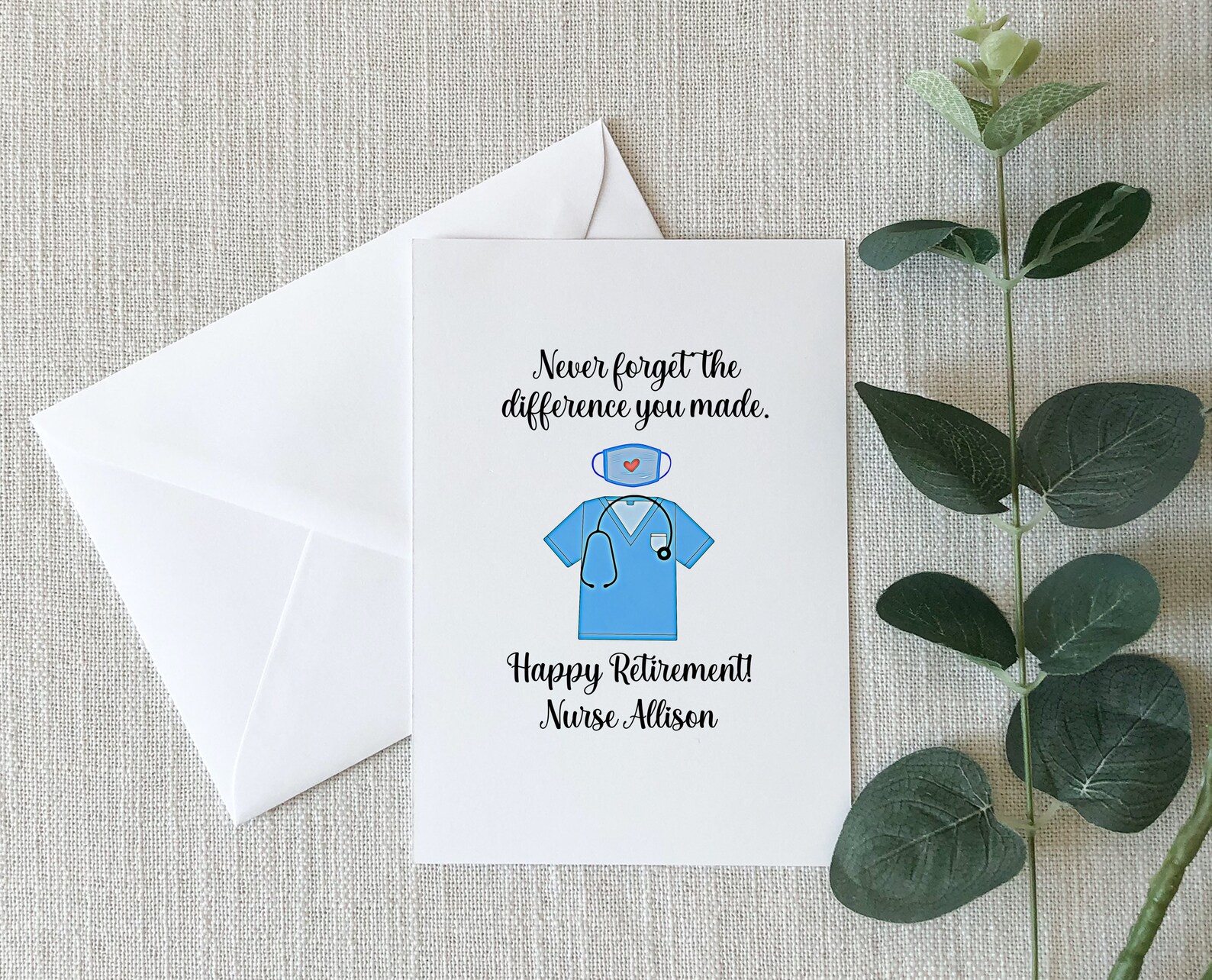 Personalized Nurse Happy Retirement Card Nurse Leaving Card - Etsy