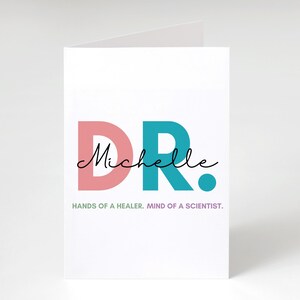 Personalized Doctor Appreciation Card, Medical School Graduate Gift ...