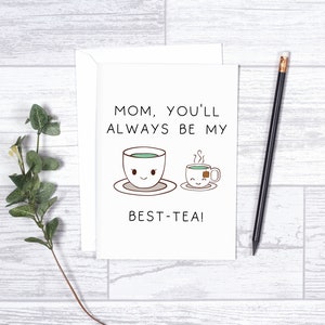 Single Mom Best-tea Card Happy Birthday Mother Gift - Etsy