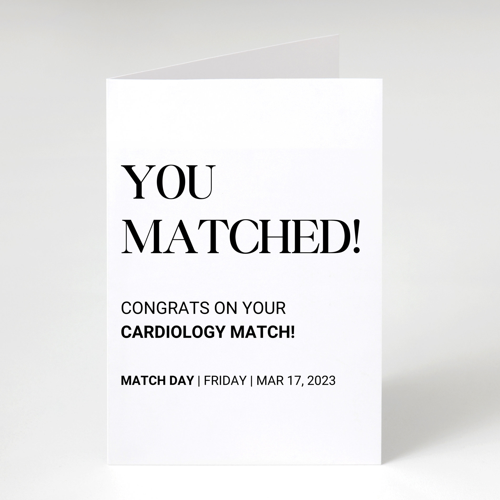 Custom You Matched Doctor Card Match Day Gift Medical School - Etsy
