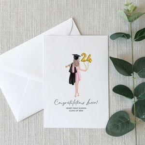 2024 Graduate Congratulations Card, Graduation Senior Class of 2024 ...