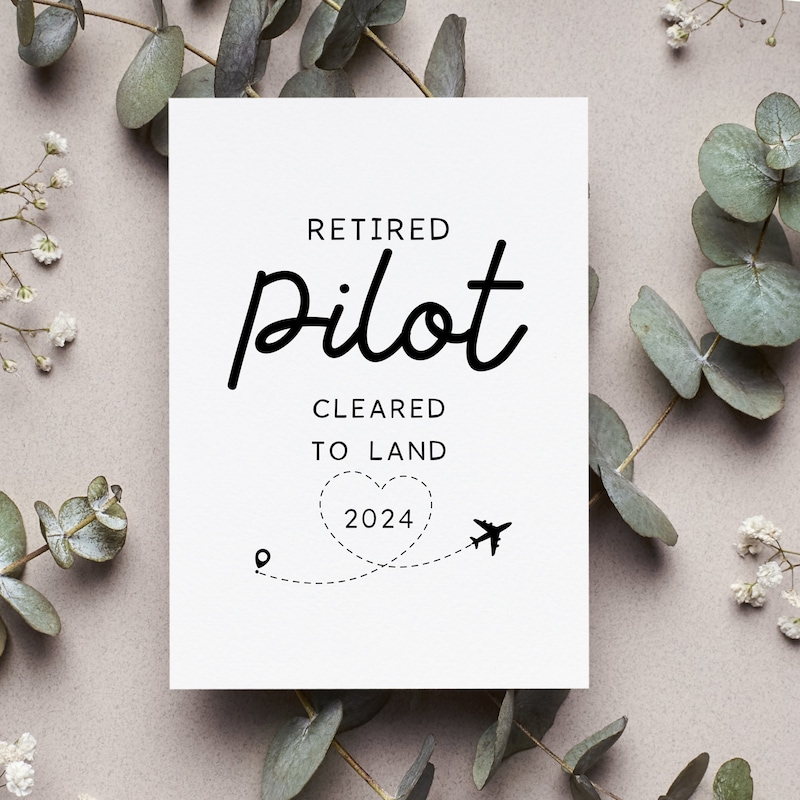Pilot Retirement Card - Etsy