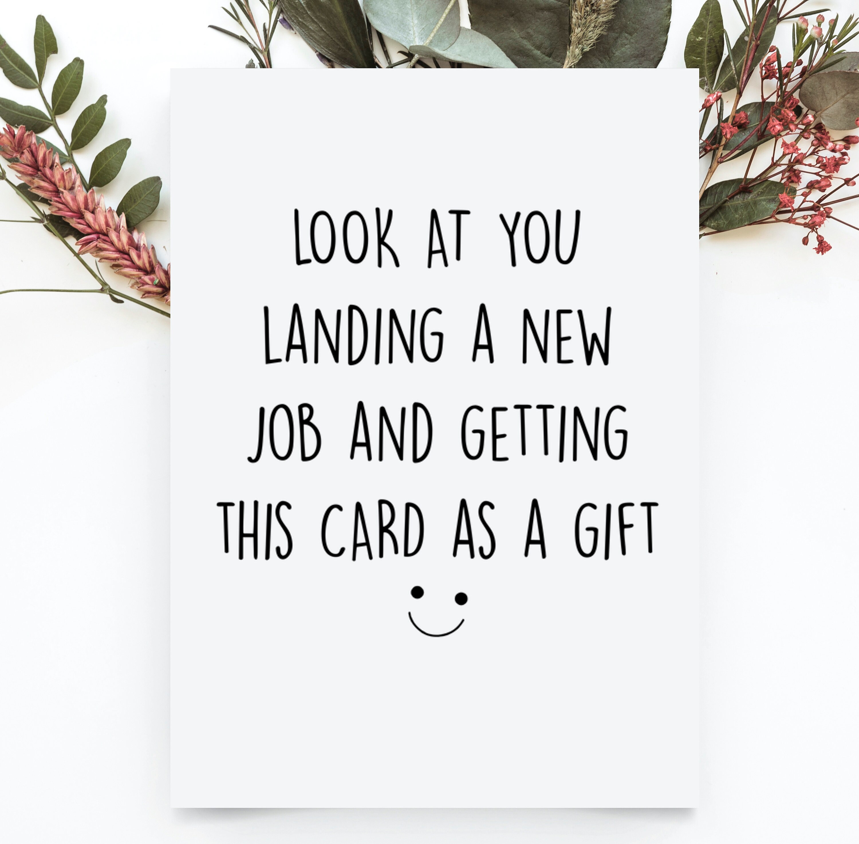 Good Luck in New Job Card Funny New Job Gift for Daughter - Etsy Australia