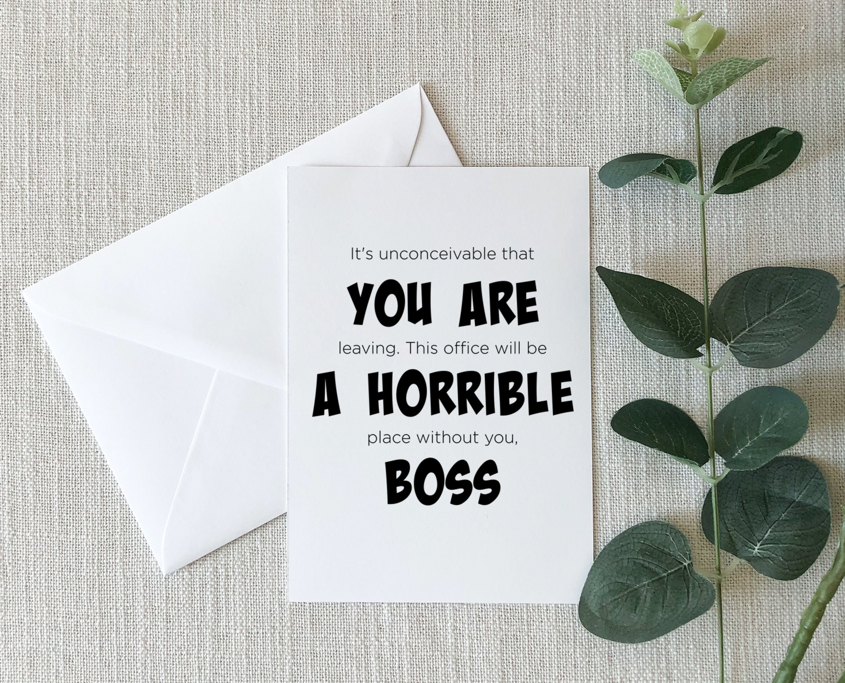 Boss Leaving Gift for Man Farewell Cards for Boss Farewell - Etsy