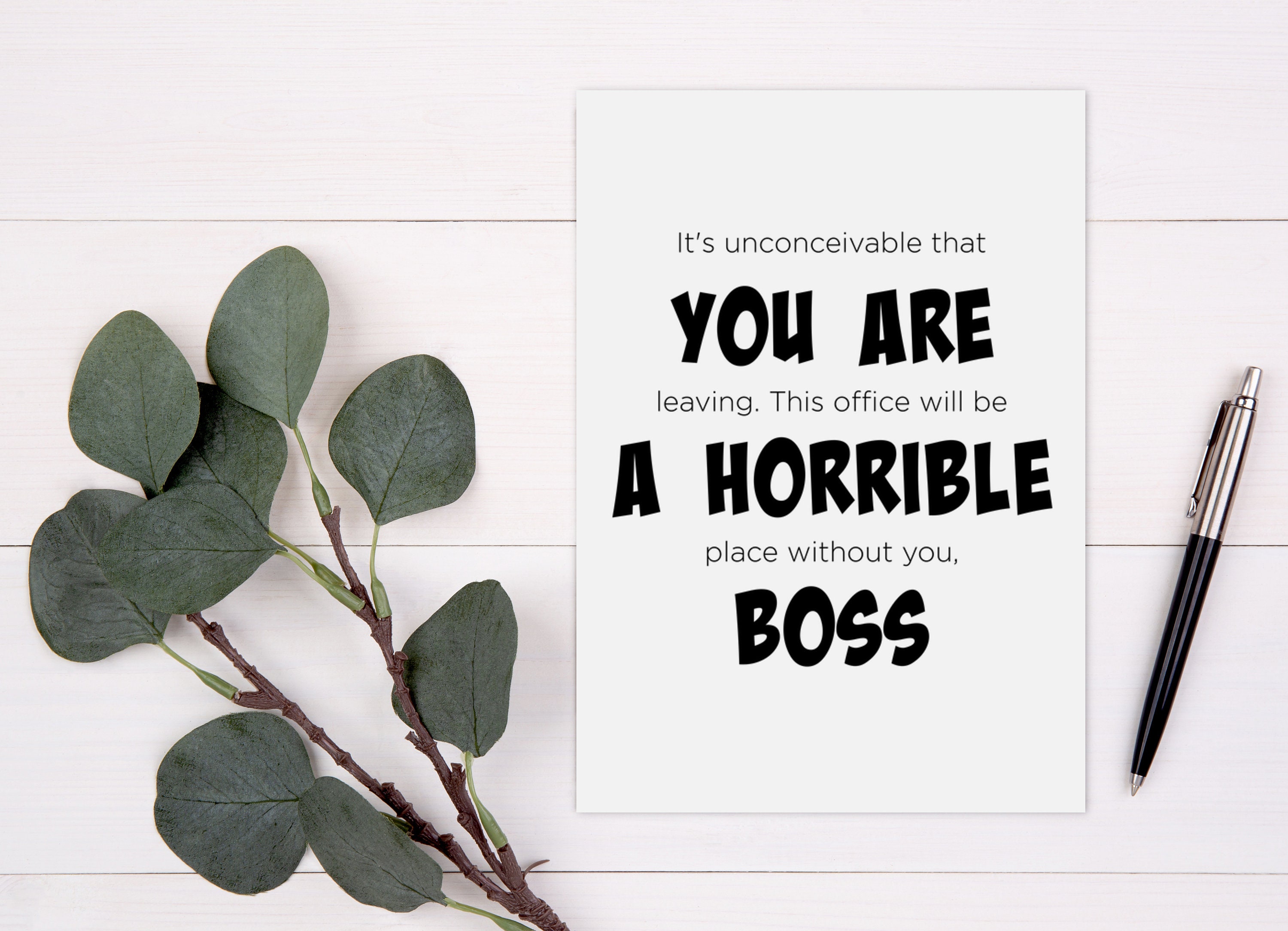 Boss Leaving Gift for Man Farewell Cards for Boss Farewell - Etsy