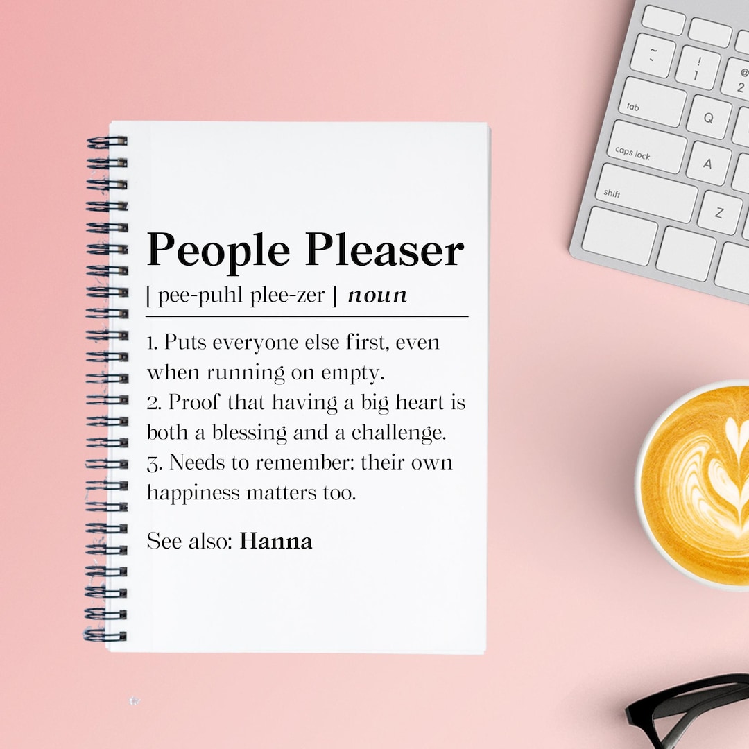 Personalized People Pleaser Definition Notebook, Recovering People ...