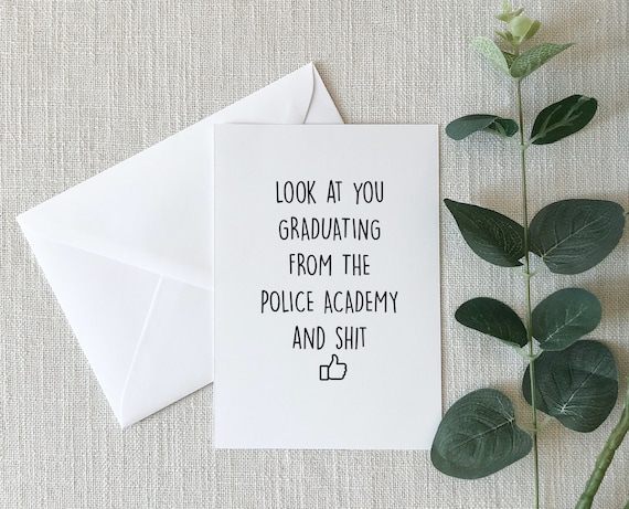 What To Write In Police Academy Graduation Card