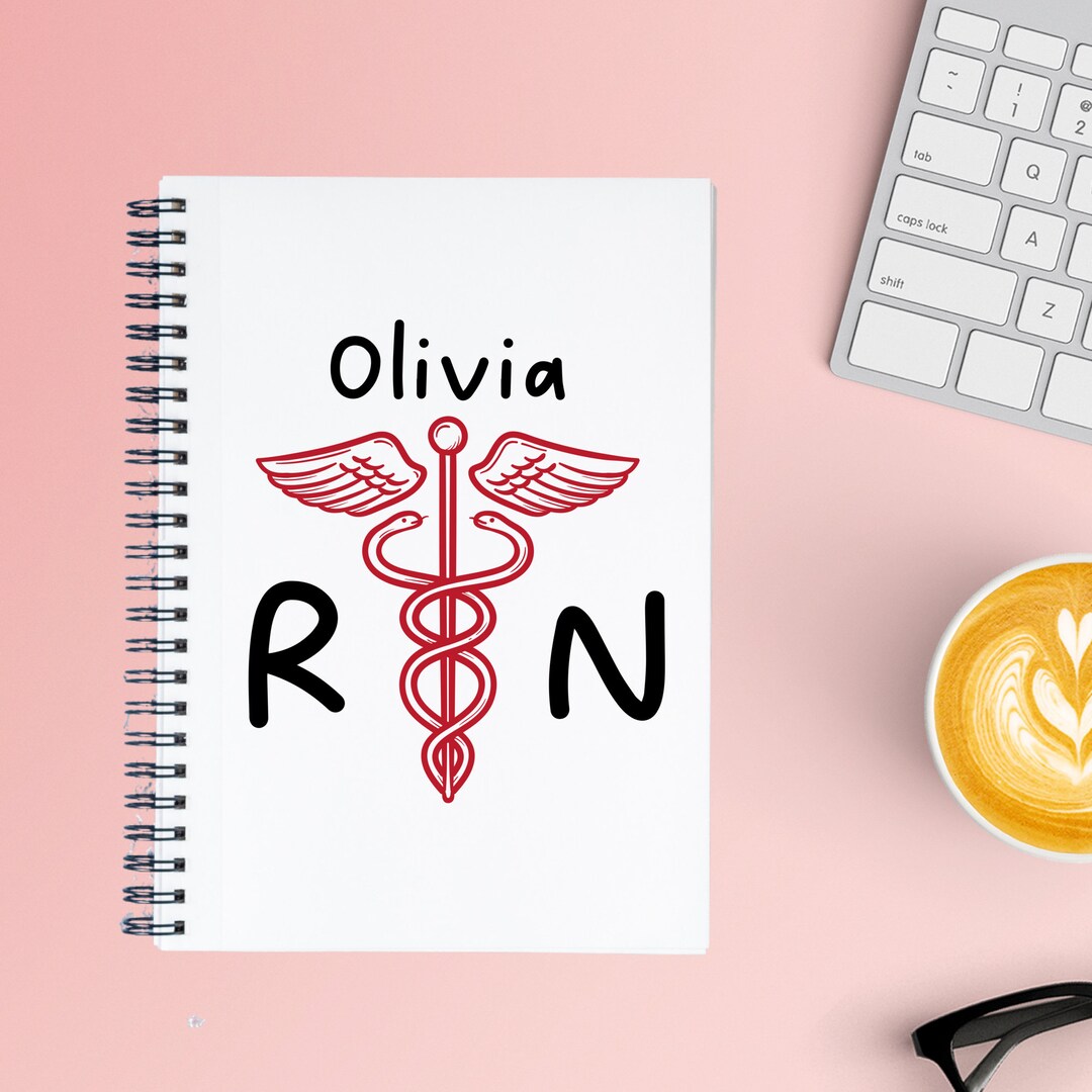 Custom Rn Nurse Notebook, Nurse Appreciation Week Gift, Rn Graduation ...