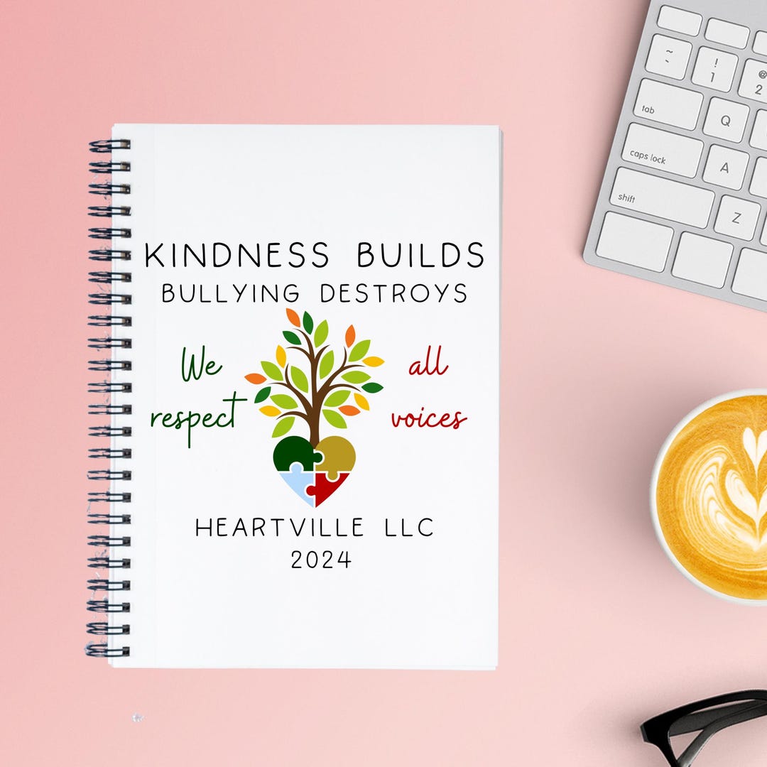 Custom Workplace Bullying Notebook, Personalized Team Gift, Corporate ...