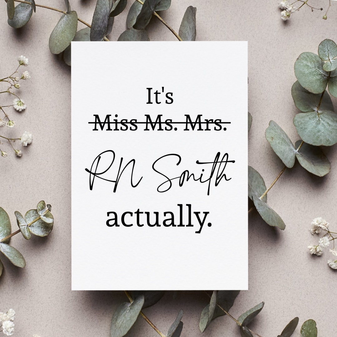 Personalized Rn Graduation Card, Rn Graduate Gift, Custom Rn Grad ...
