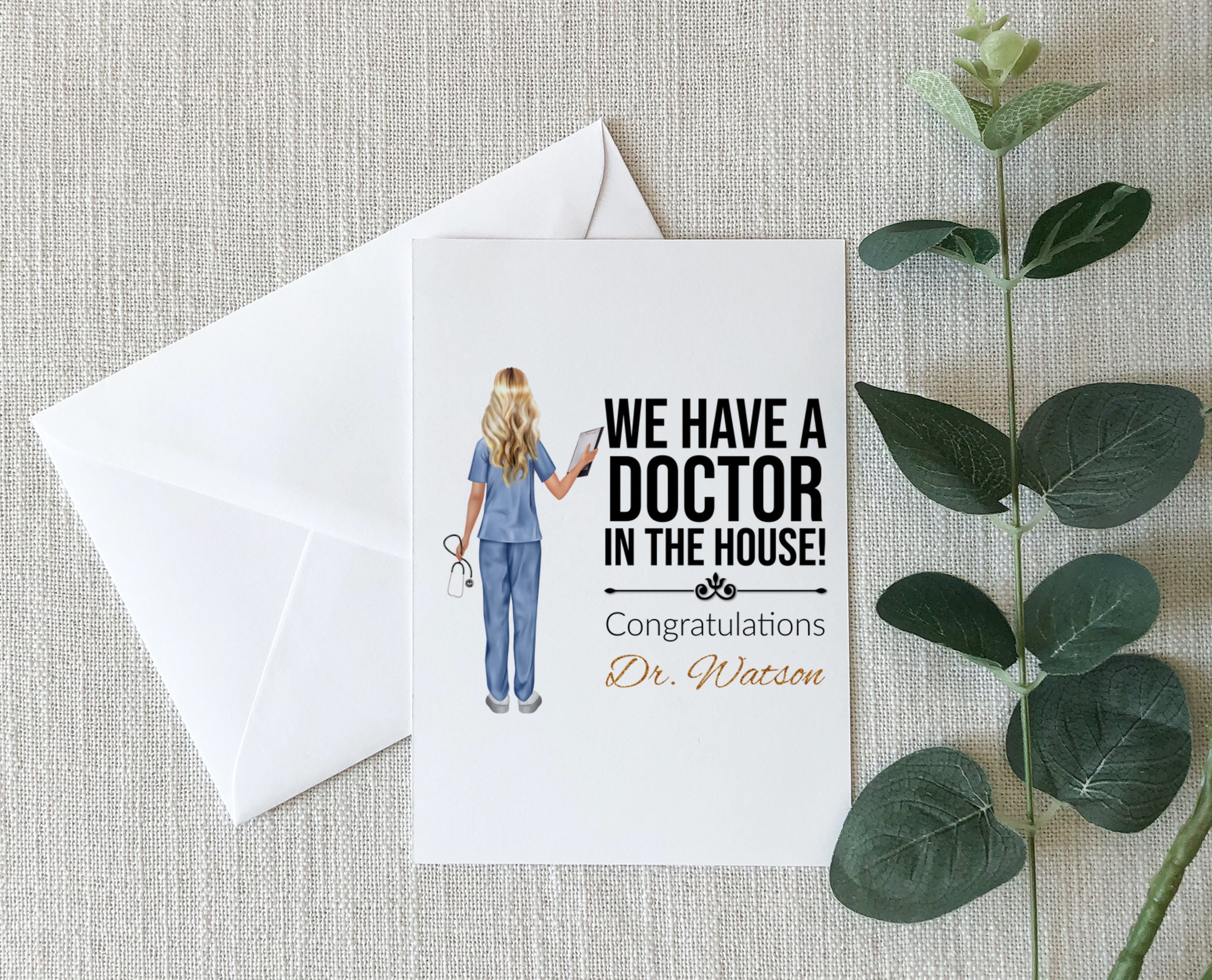 Personalized Doctor Graduation Card Medical School Graduation - Etsy