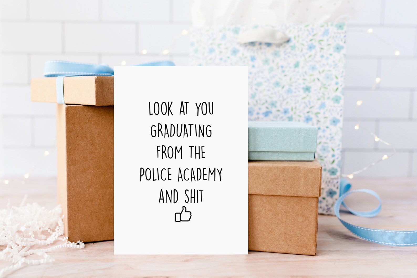Police Academy Graduation Card Police Officer Graduation Gift - Etsy