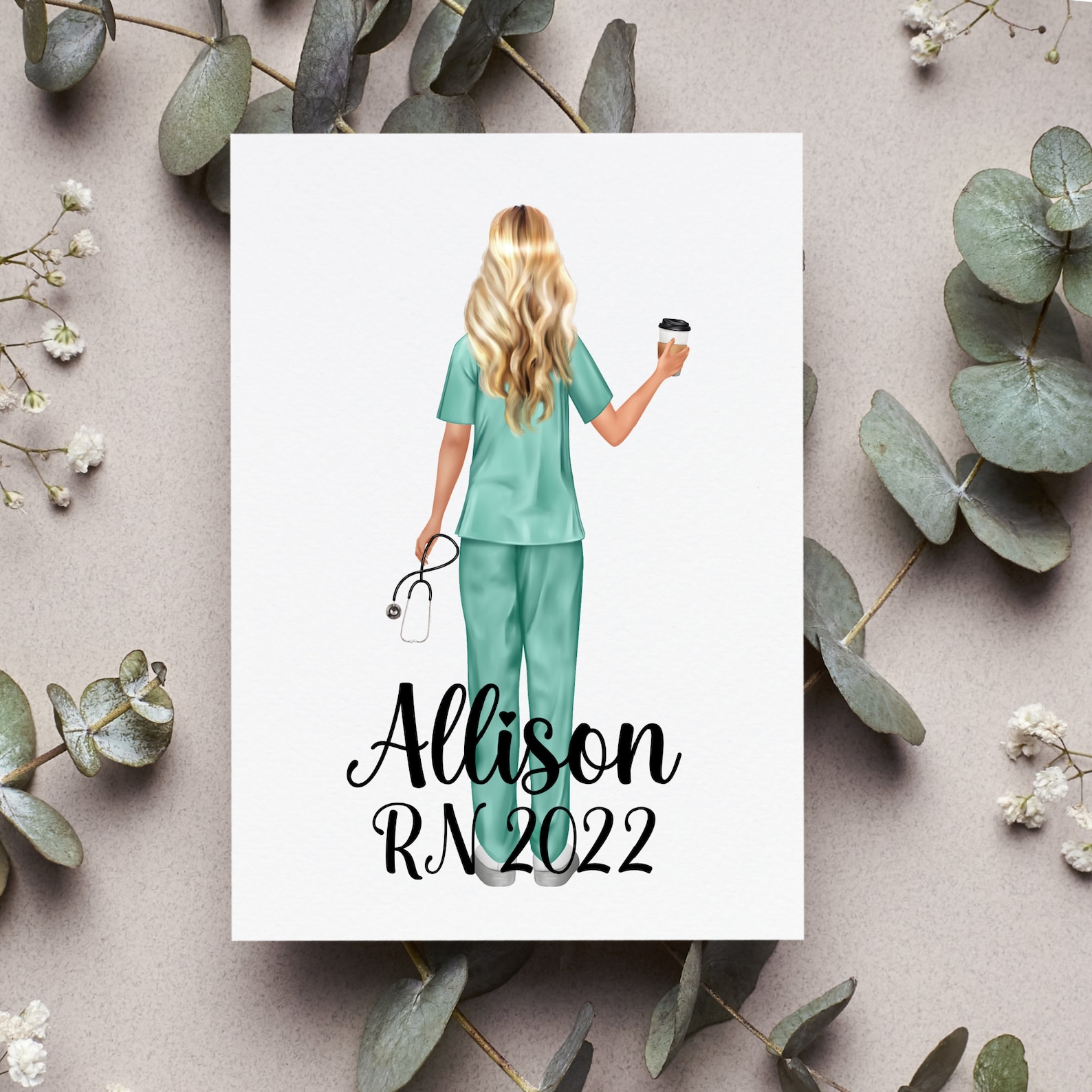 Personalized Registered Nurse Card RN Week Cards Custom - Etsy