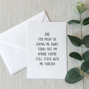 Father of the Bride Card, Funny Father of the Bride Card, Dad Wedding ...