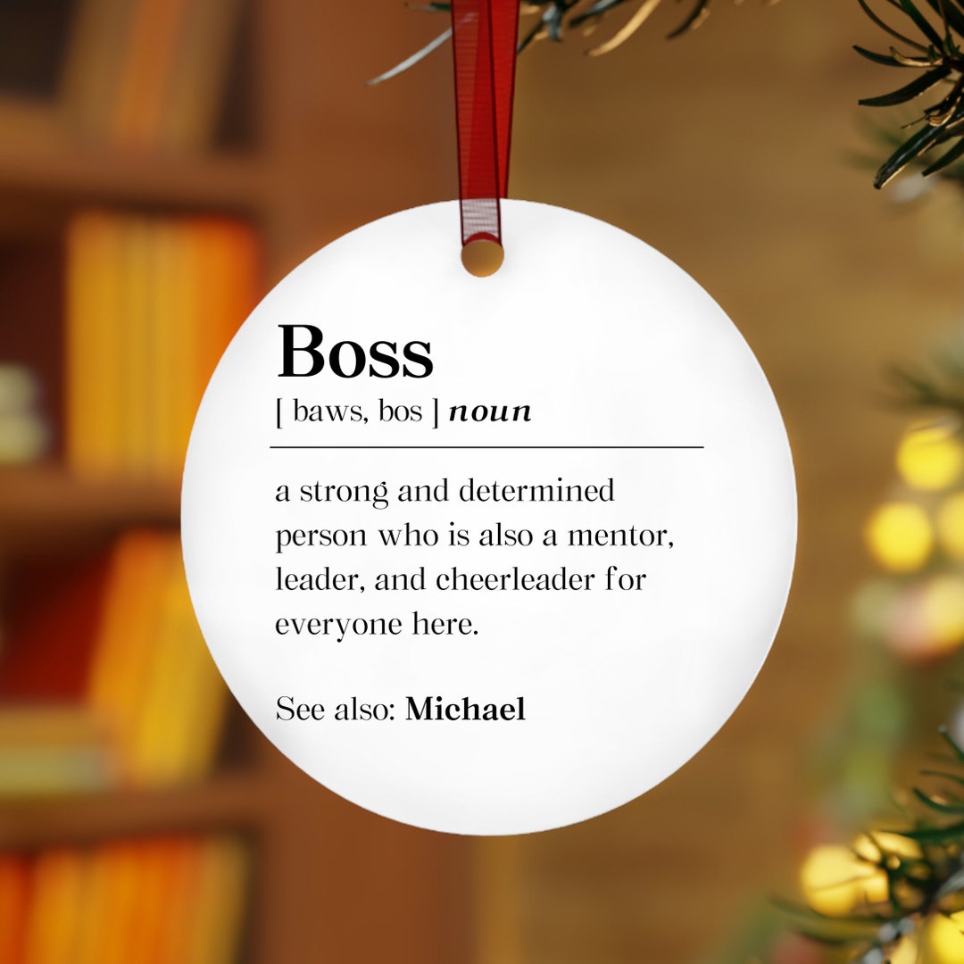 Personalized Boss Definition Ornament, Best Boss Ever Gift ...
