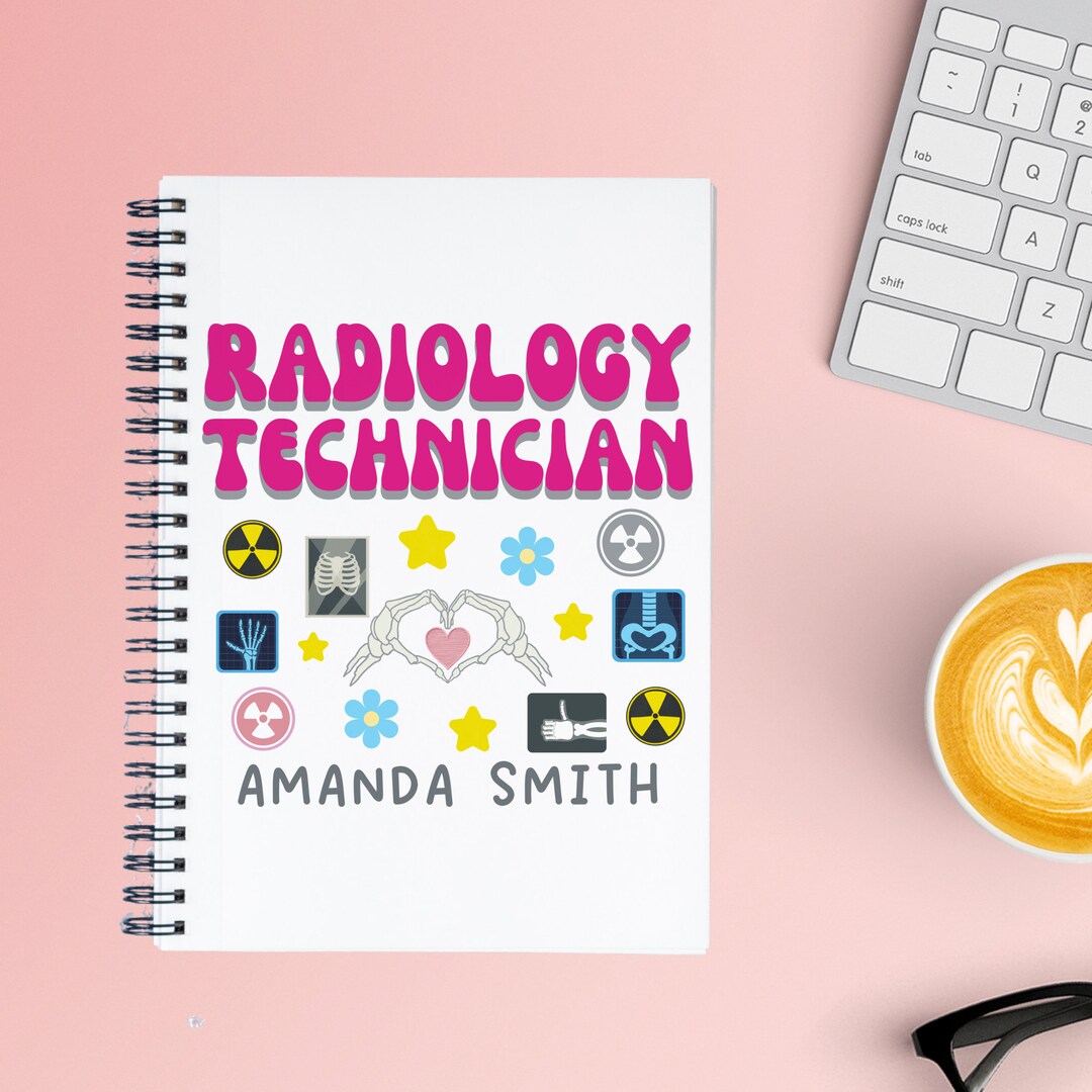 Personalized Rad Tech Week for Her Notebook, Custom Radiology Technician Women Gift, Radiologist ...