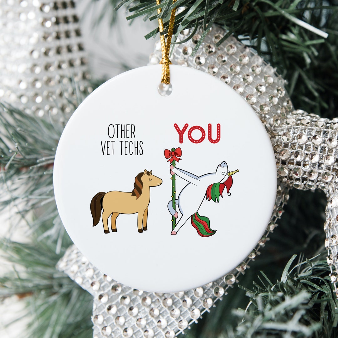 Vet Tech Christmas Ornament, Funny Vet Tech Gift, Veterinary Technician ...