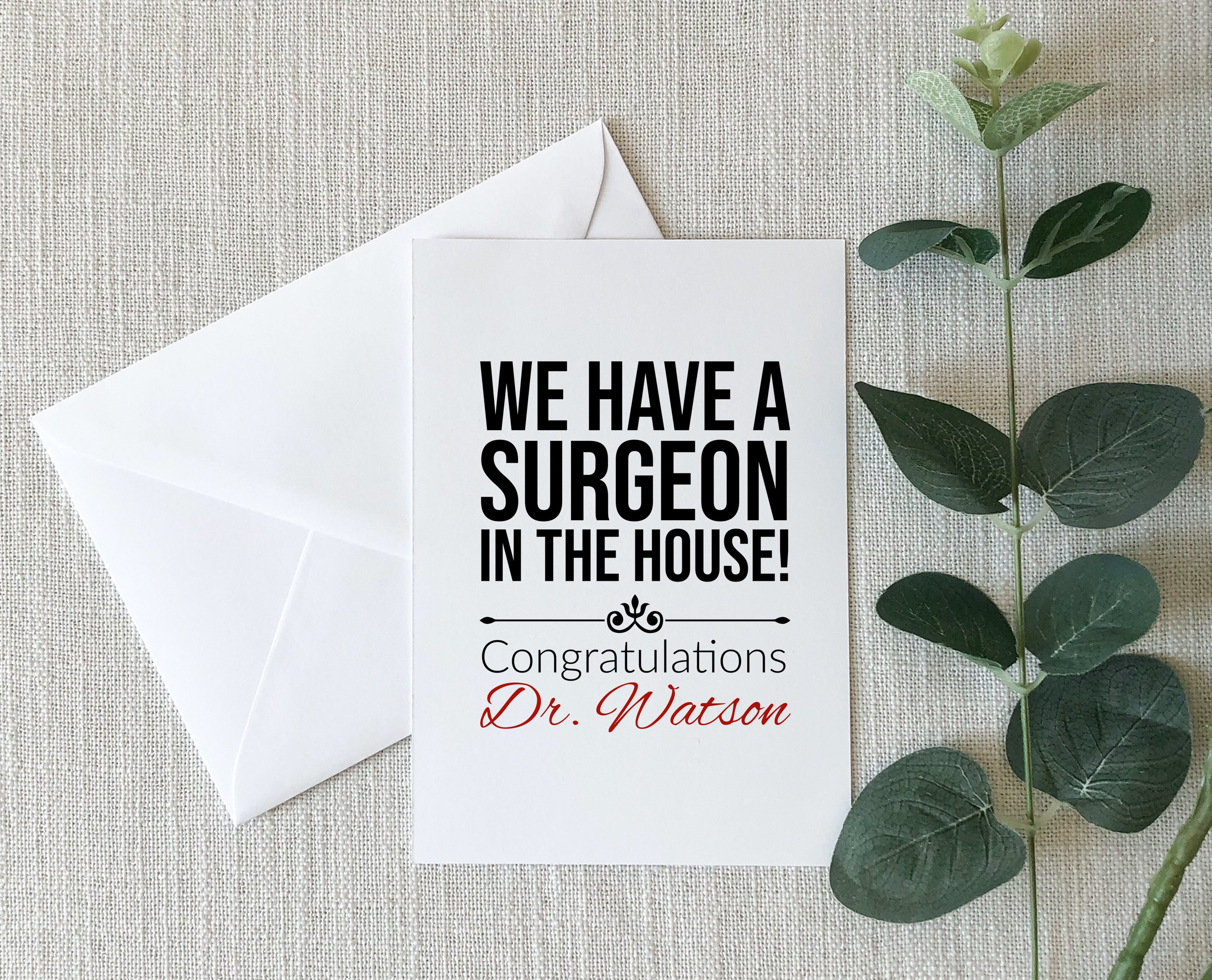 Personalized Surgeon Graduation Card Medical School Graduate - Etsy
